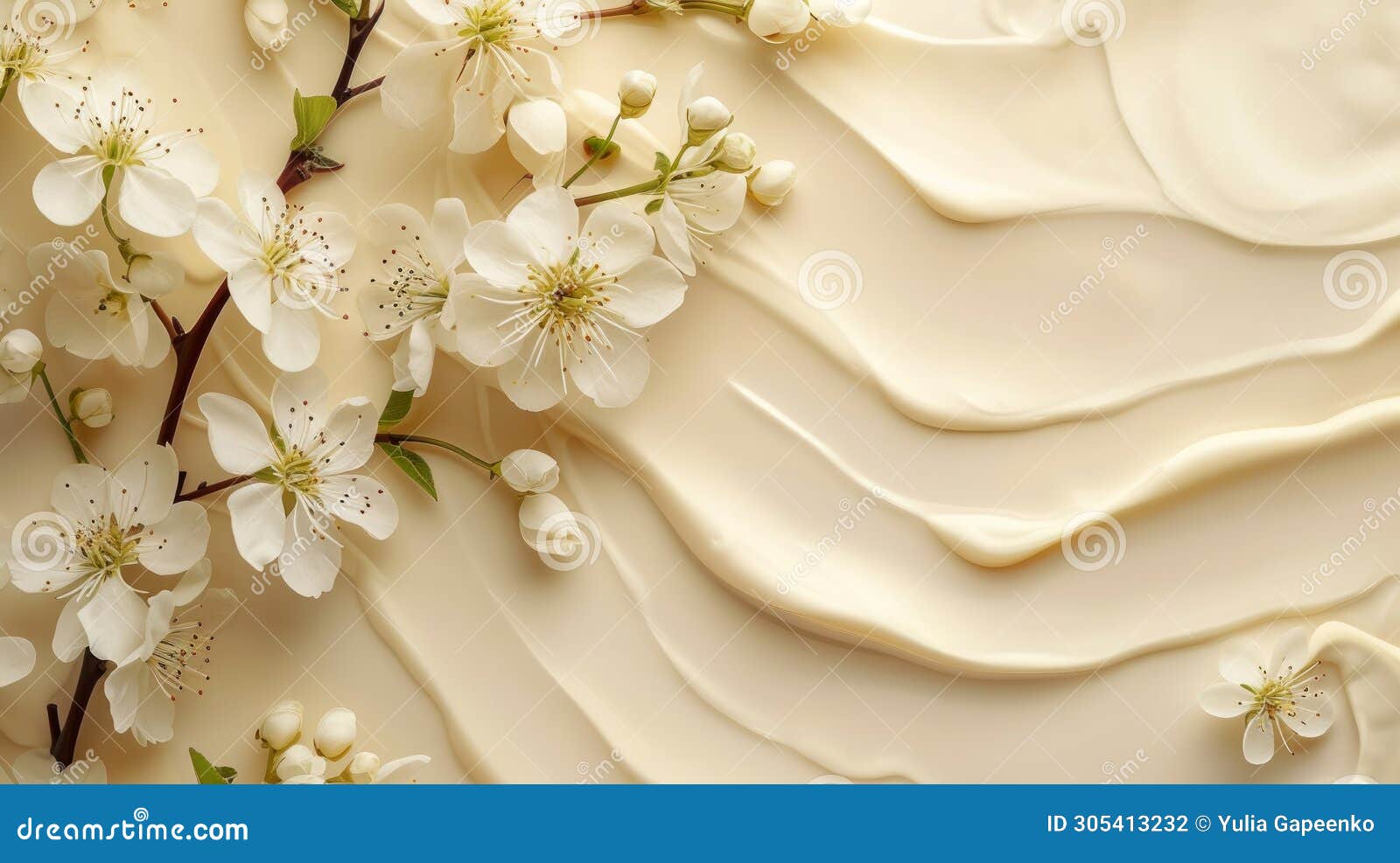 Beautiful Cream Background for Cosmetics Advertising Stock Photo ...