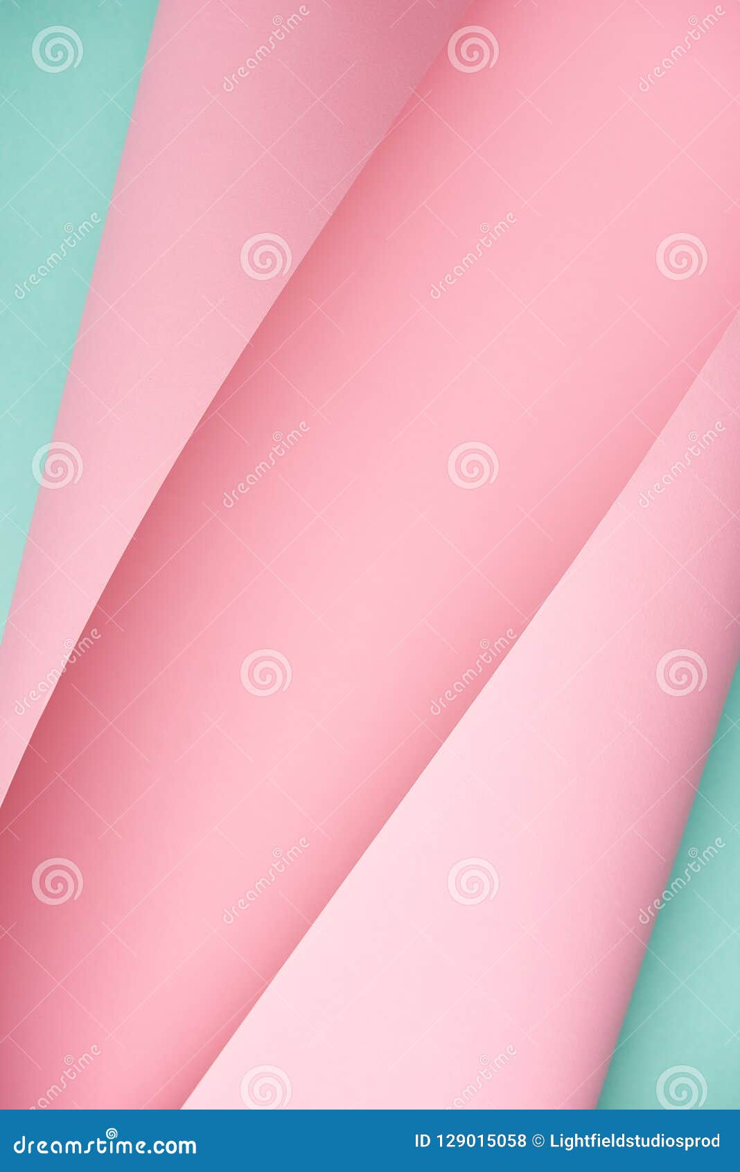 Beautiful Creative Abstract Pink and Turquoise Paper Stock Photo ...