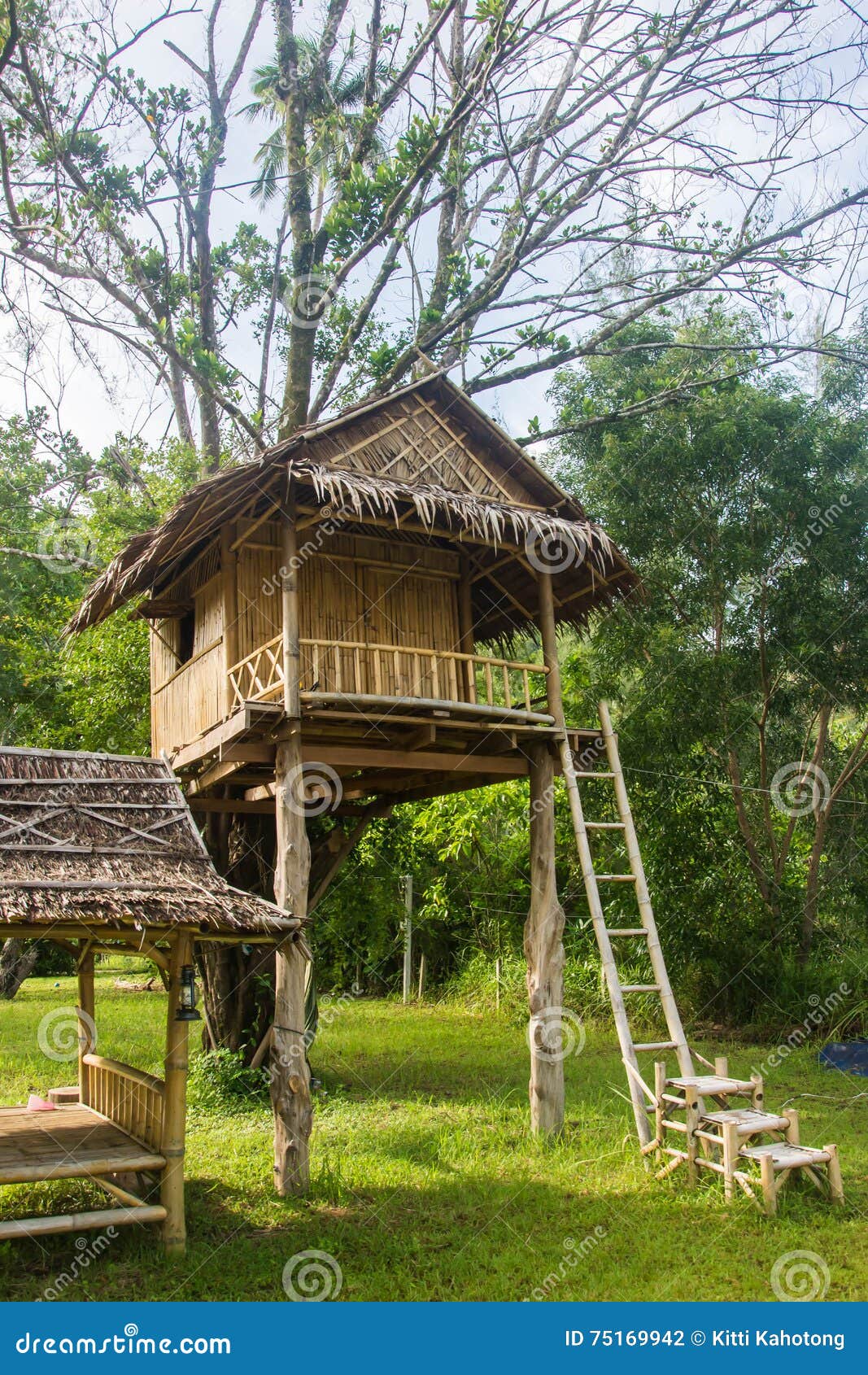 Beautiful Creative Handmade Tree House Stock Photo - Image of child ...