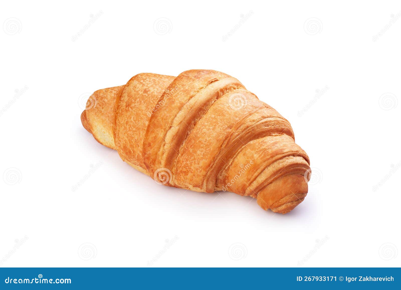 Beautiful Croissant on a White Ba Stock Image - Image of delicious ...