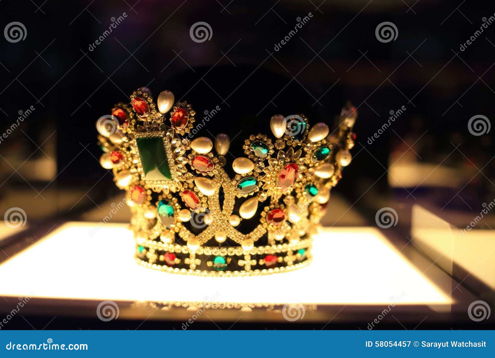 Beautiful Crown Of Thorns With Green Leaves Royalty-Free Stock Image ...