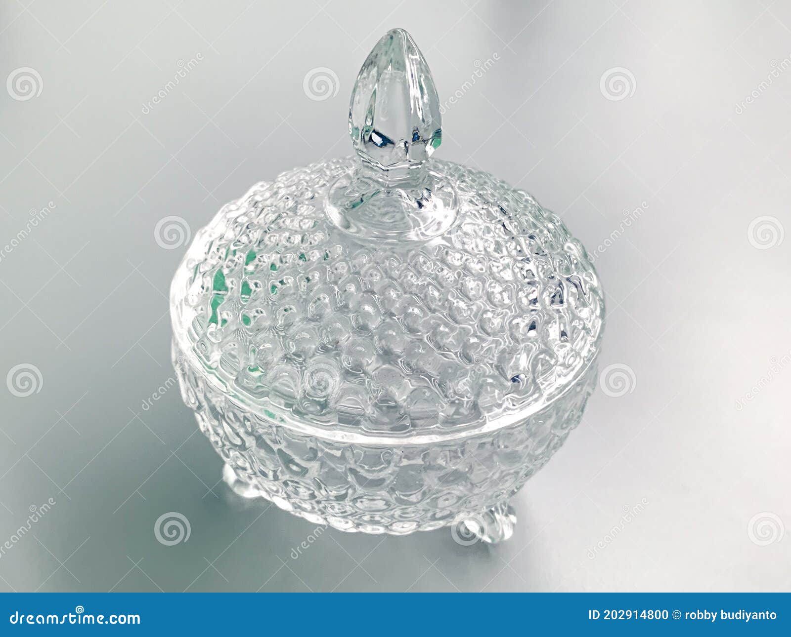 Beautiful Crystal Glass Jar Housware Stock Photo - Image of glass ...