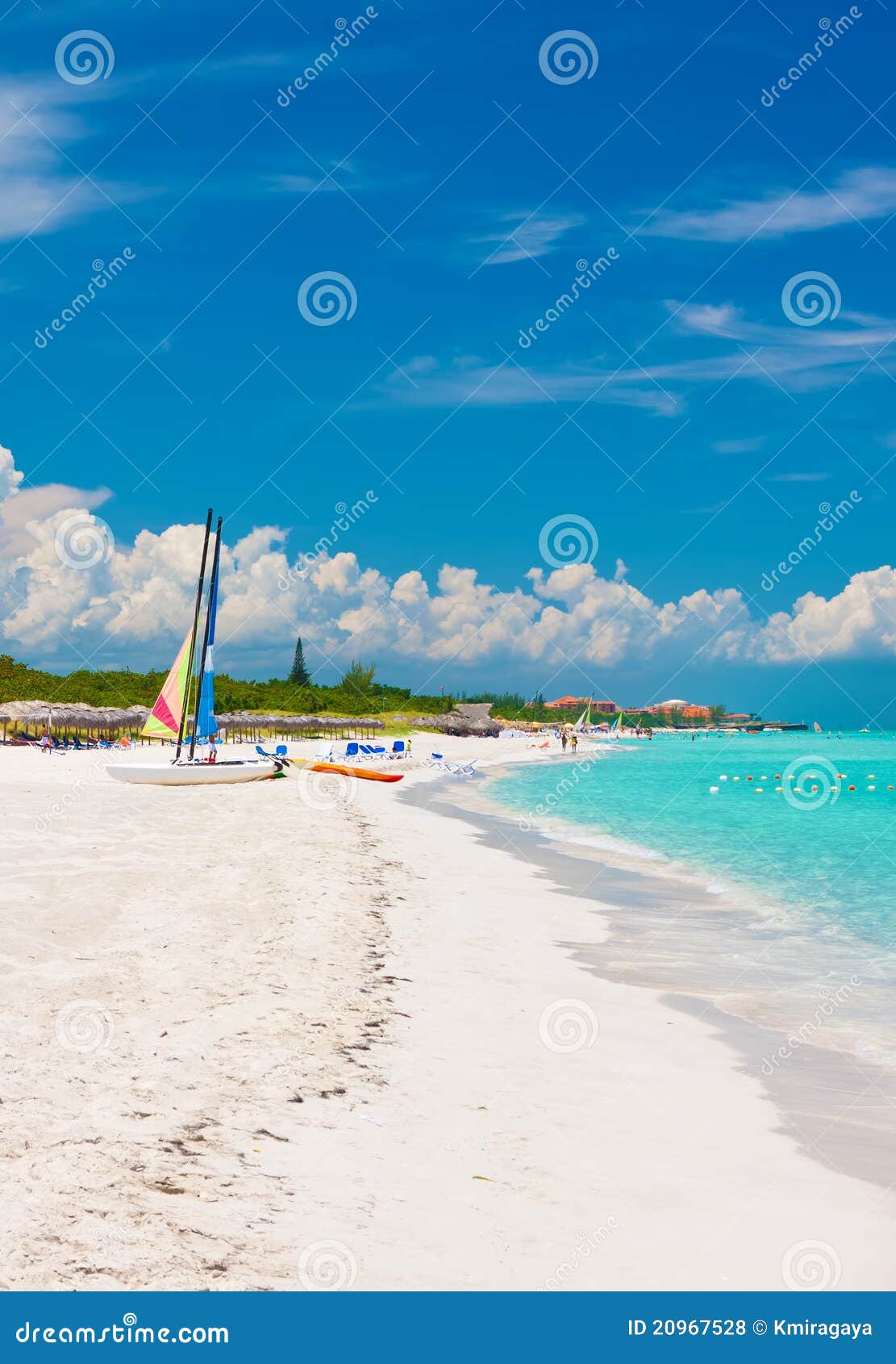 Cuban Beach Scene Royalty-Free Stock Photo | CartoonDealer.com #87305919