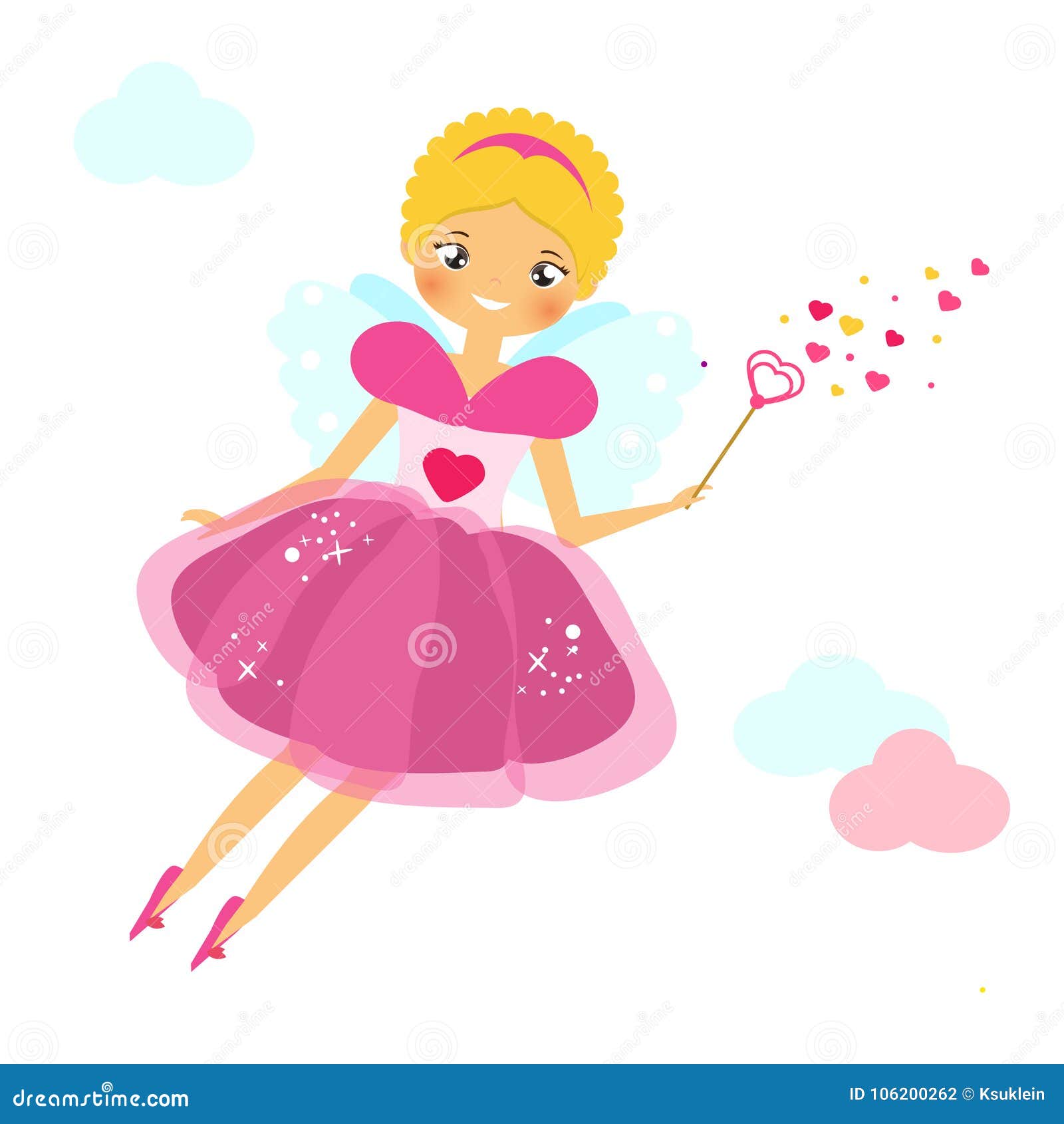 Beautiful Cupid To The Holiday Vector Illustration