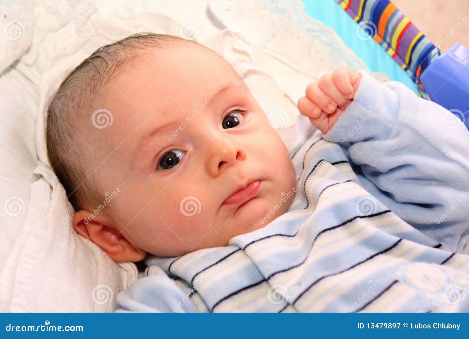 Beautiful and curious baby stock image. Image of person - 13479897