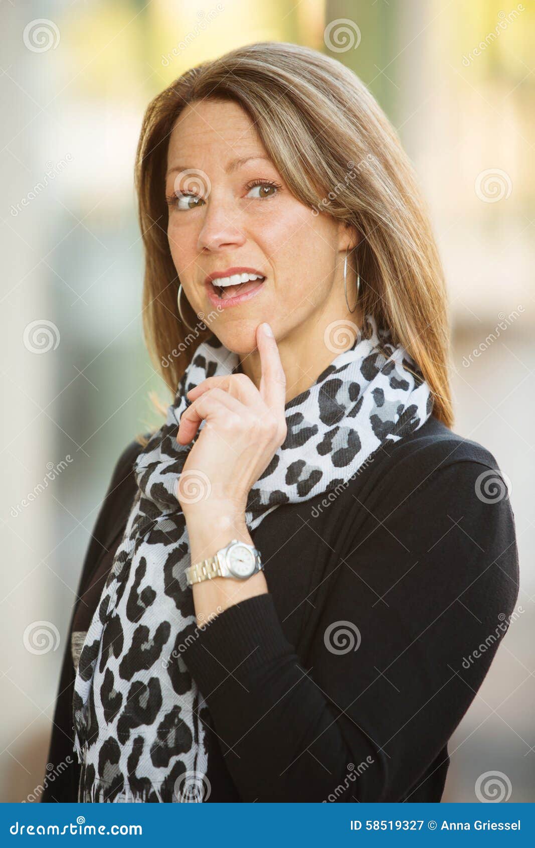 Beautiful Curious Woman stock image. Image of person - 58519327