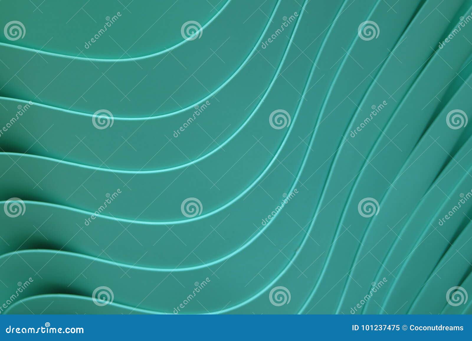 Beautiful Curve Lines of Piled Up Teal Color Plastic Bowls, for ...