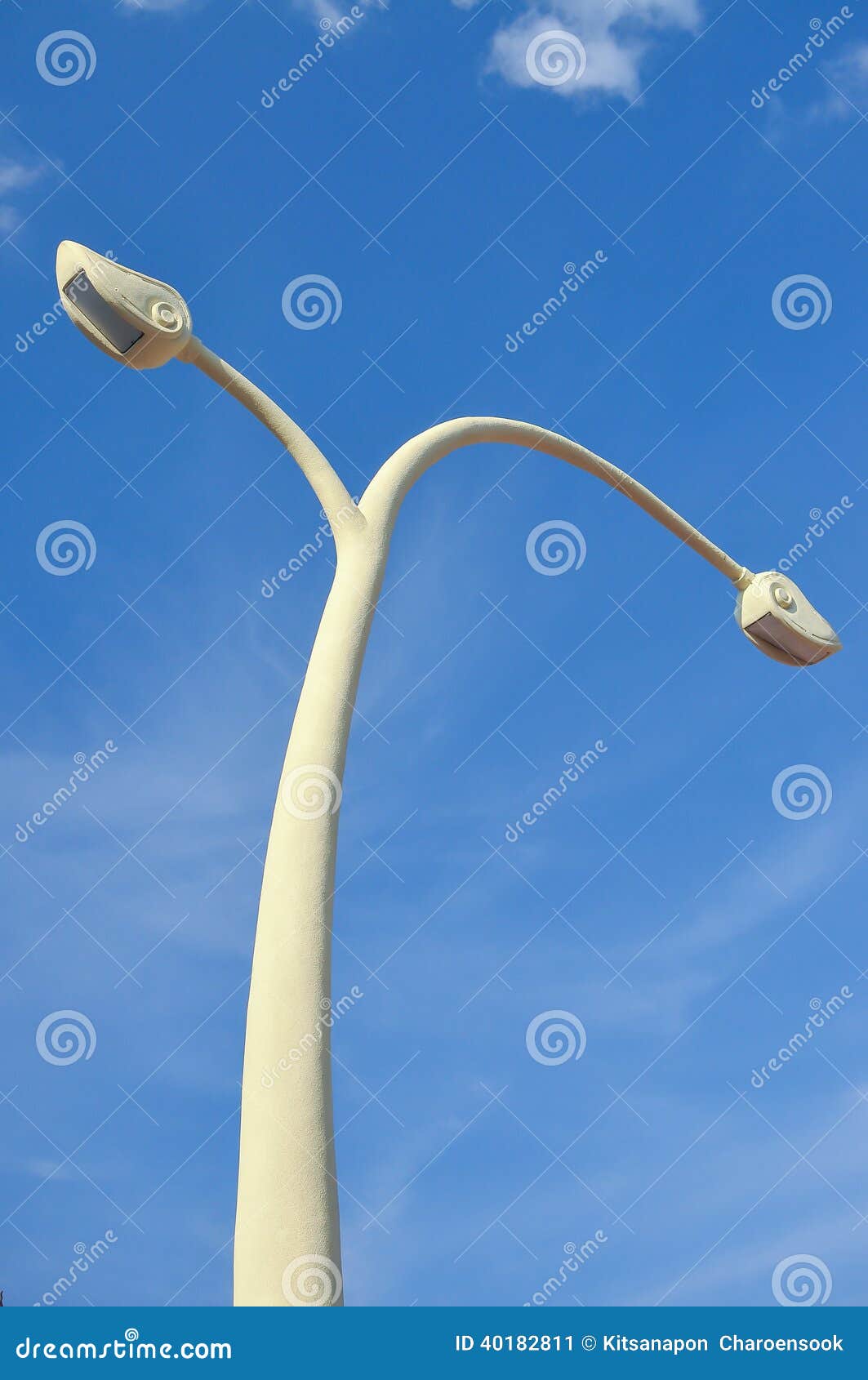 Beautiful Curved Light Post Stock Image - Image of light, post: 40182811