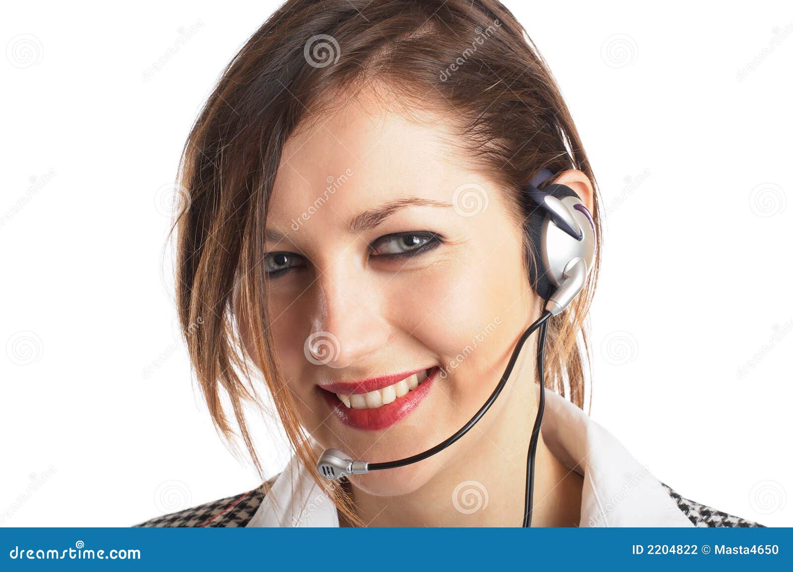 Beautiful Customer Representat Stock Photo - Image of fresh, hotline ...