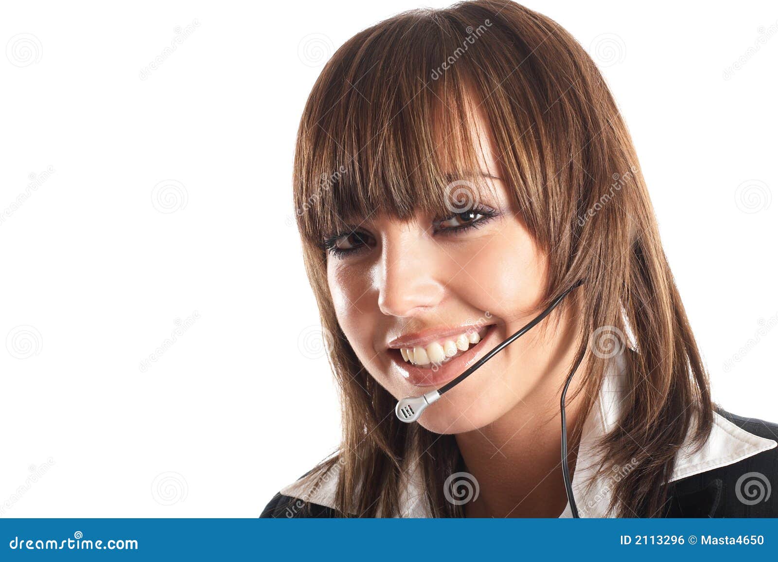 Beautiful Customer Representative Stock Photo - Image of communicate ...
