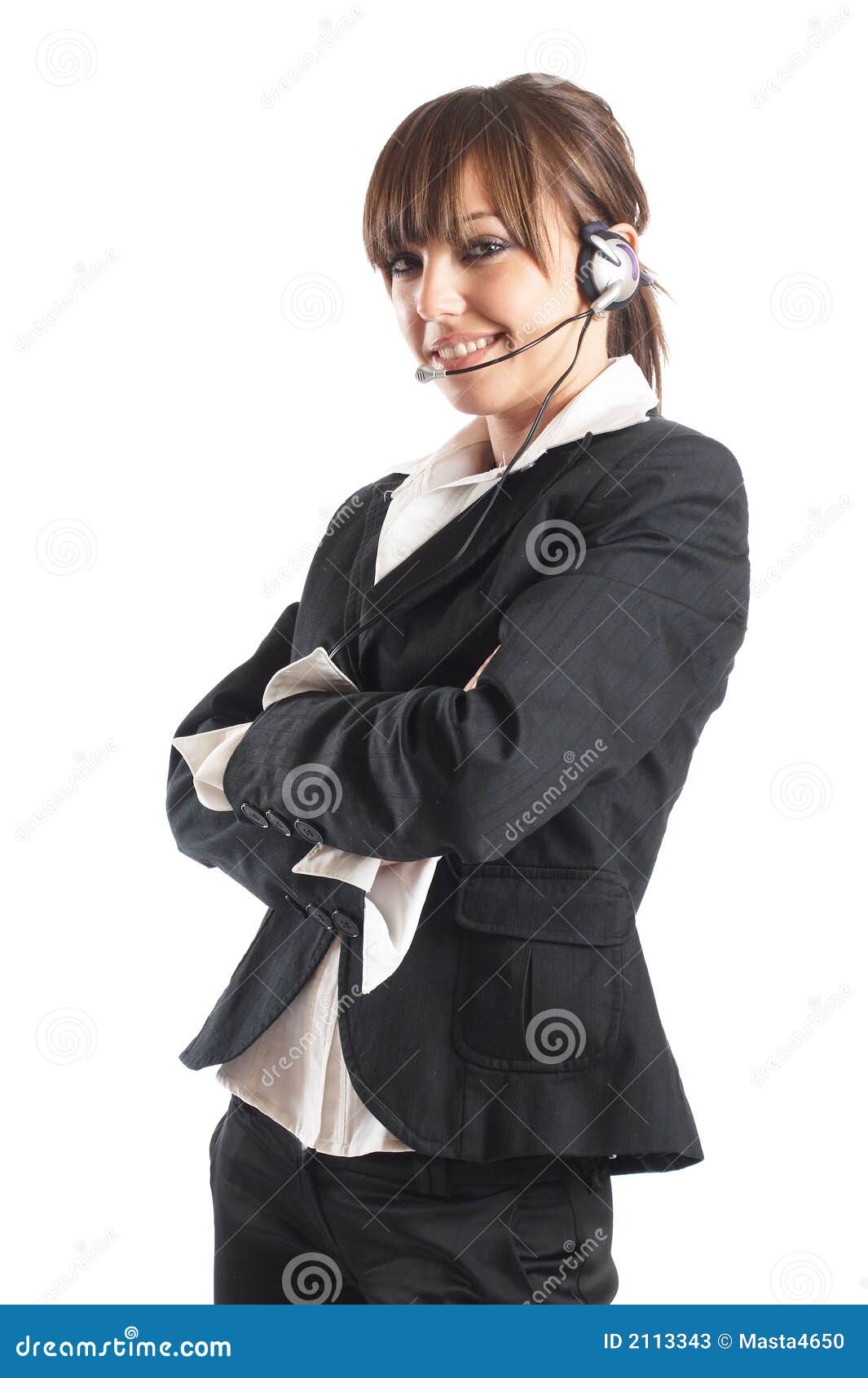 Beautiful Customer Representative Stock Image - Image of communication ...