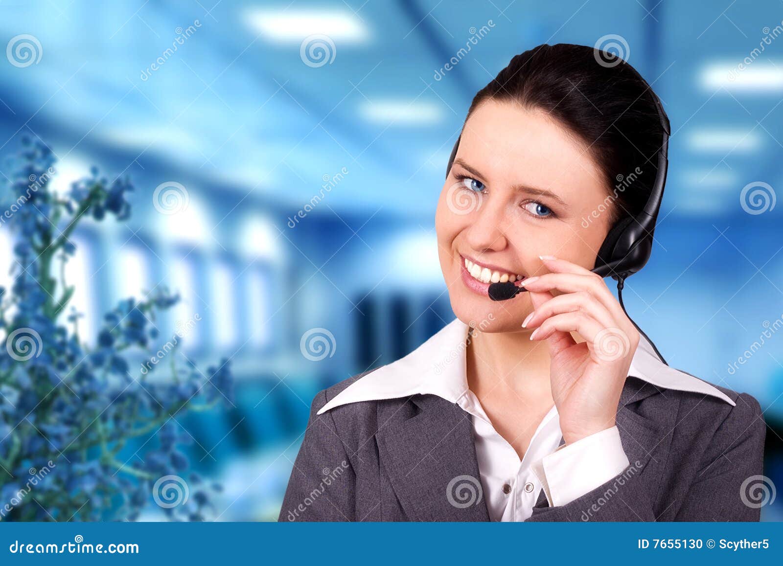 Beautiful Customer Representative Stock Photo - Image of help ...