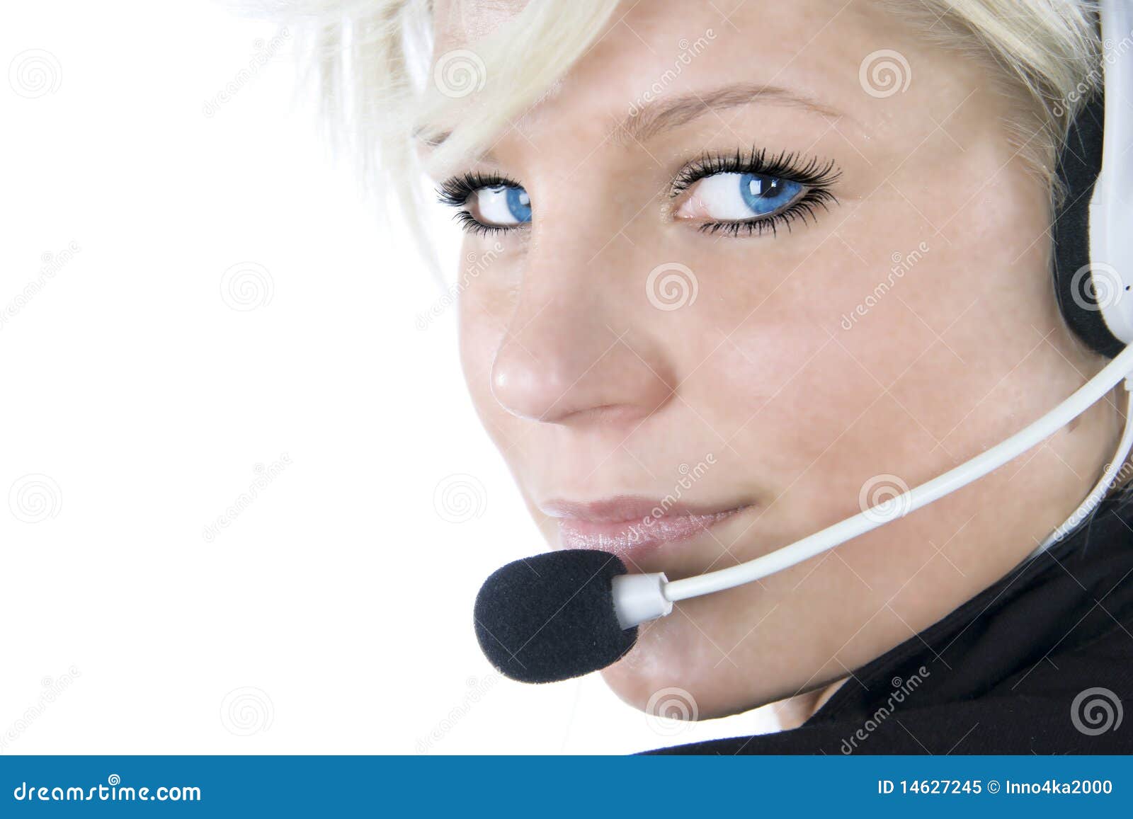 Beautiful Customer Service Girl Stock Image - Image of business, female ...