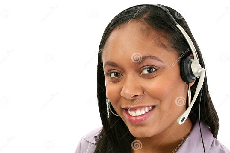Beautiful Customer Service Rep Stock Image - Image of headshot, female ...