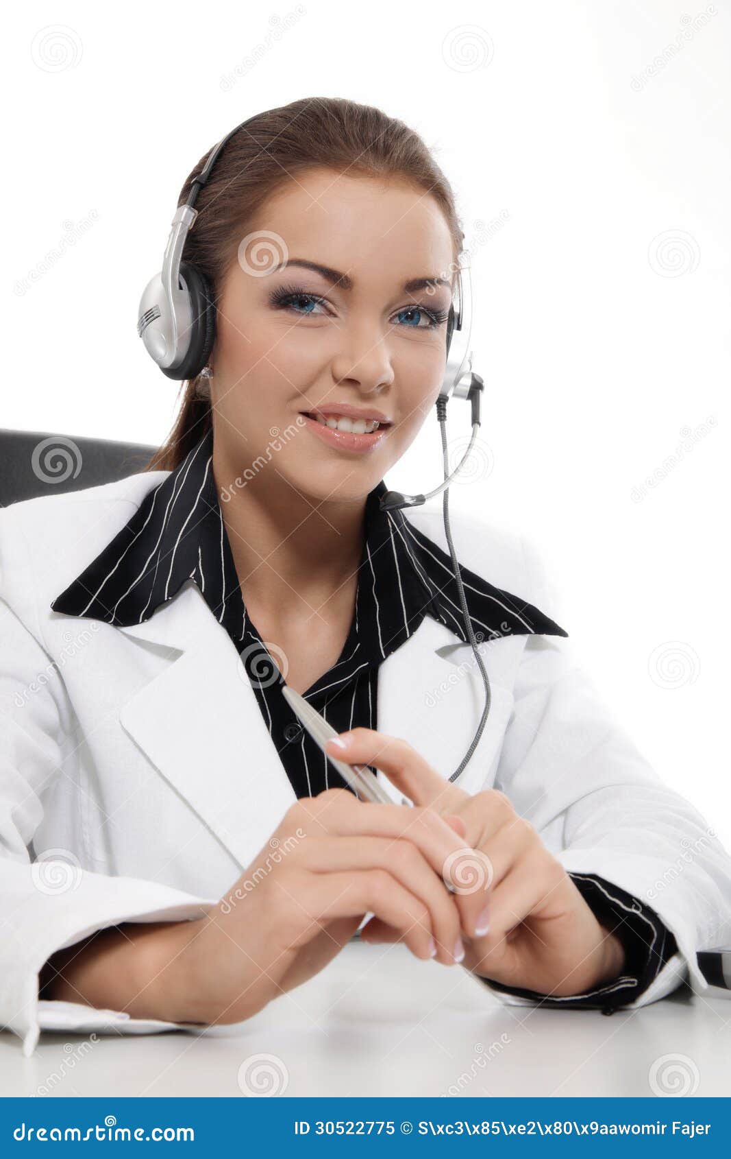 Beautiful customer support stock image. Image of computer - 30522775