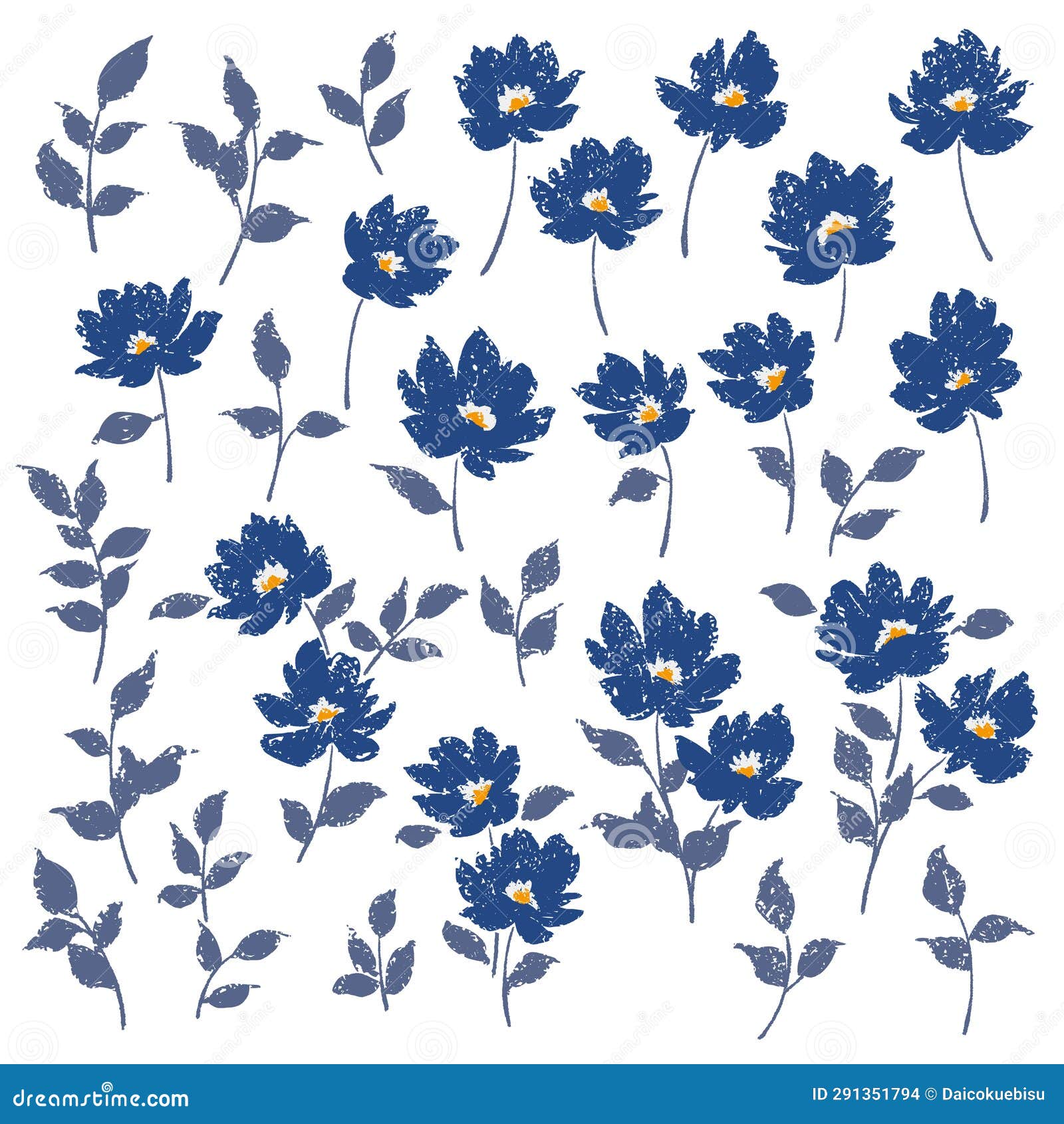 Beautiful and Cute Flower Vector Material Collection, Stock Vector ...