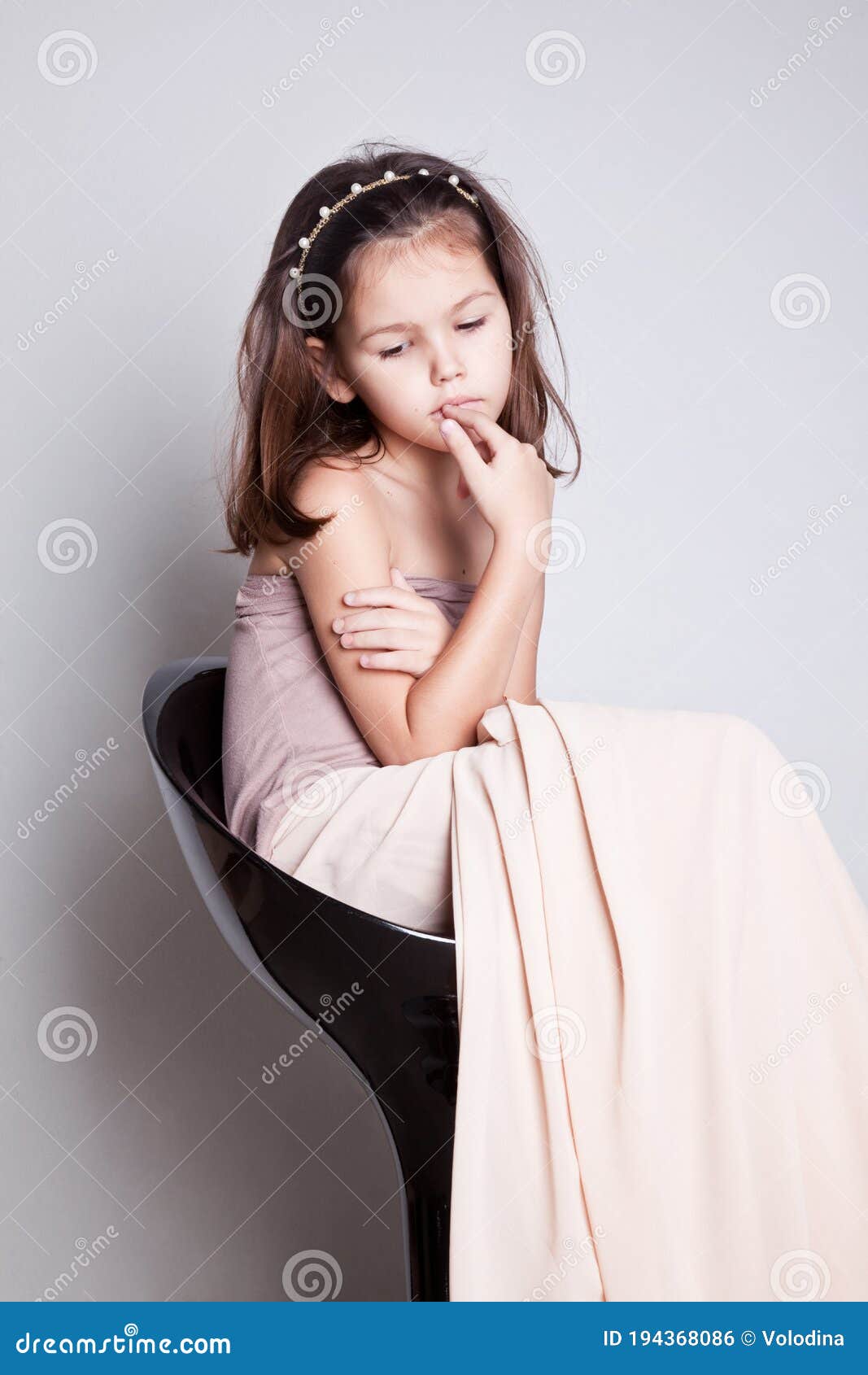 Beautiful Cute Girl in the Studio Stock Photo - Image of lovely ...