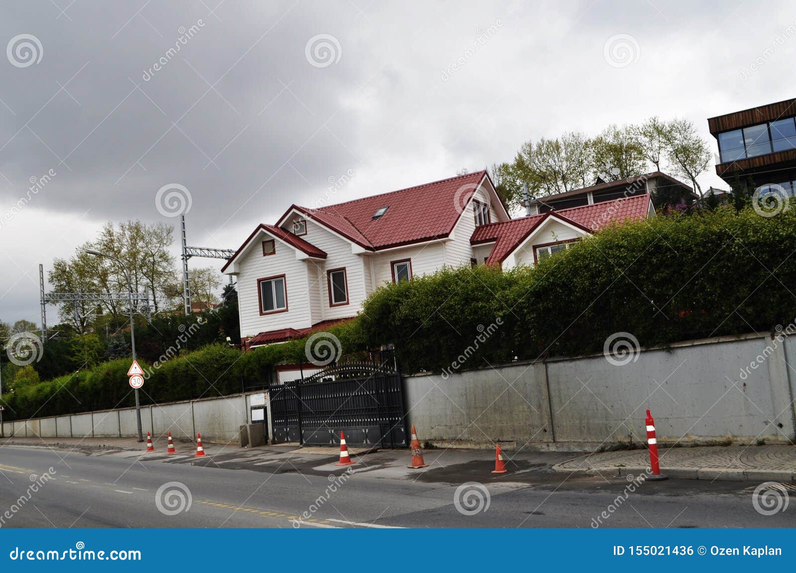 Beautiful and Cute House in the Garden Stock Photo - Image of structure ...