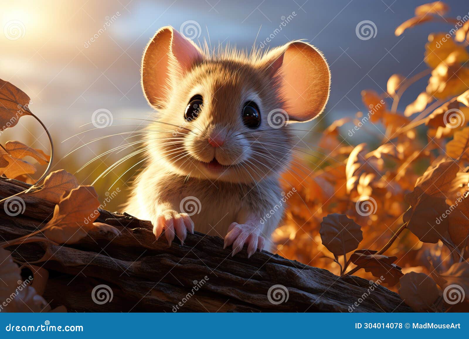 Beautiful Cute Mouse. AI Generated Stock Illustration - Illustration of ...