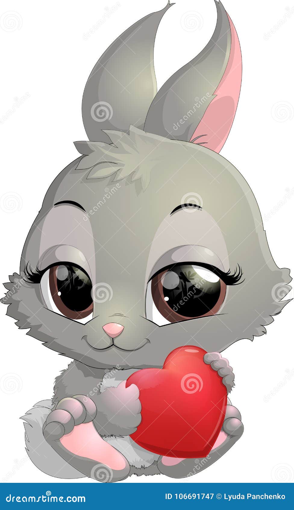 Cute rabbit cartoon stock vector. Illustration of design - 106691747
