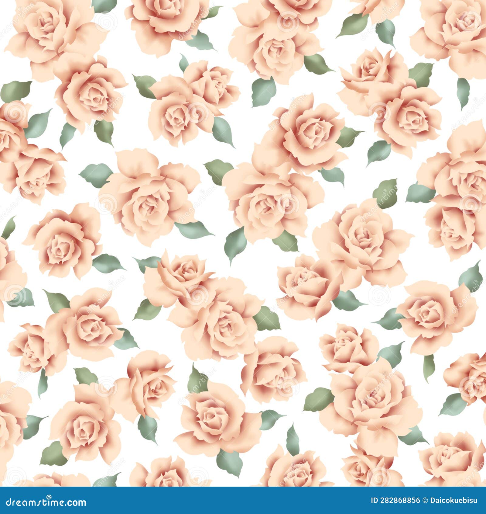 Beautiful Rose Pattern Perfect for Textile Design, Stock Illustration ...