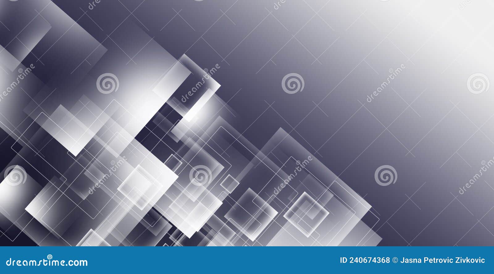 3D Abstract Blue Background with Square Shapes. Blue Abstract Rounded ...