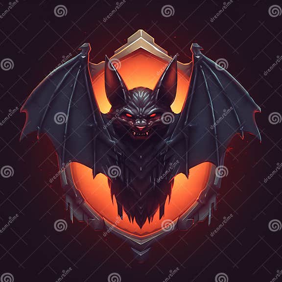 Captivating 2D Bat Logo Illustration Stock Illustration - Illustration ...