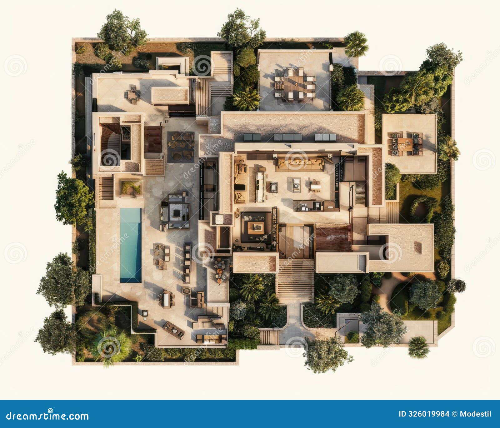 3d Generated Professional Photo of a Creative 3d Rendered Layout Plan ...
