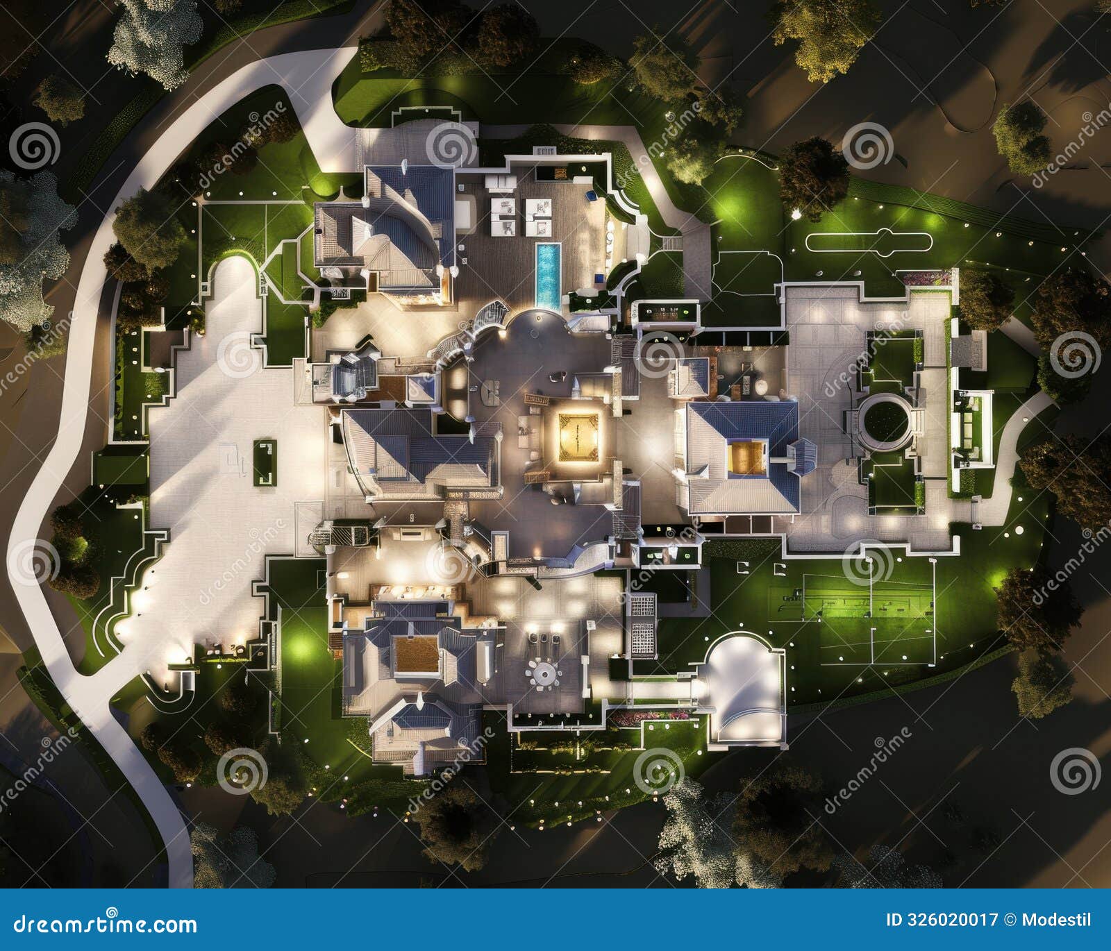 3d Generated Professional Photo of a Creative 3d Rendered Layout Plan ...