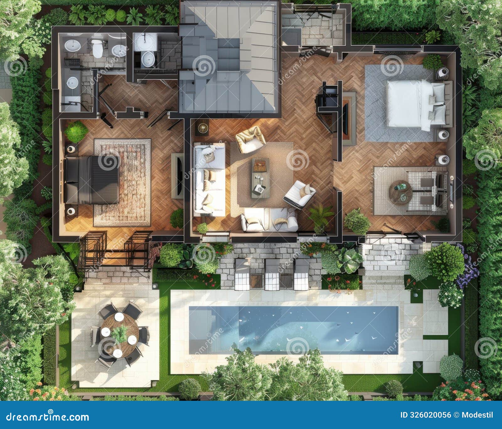 3d Generated Professional Photo of a Creative 3d Rendered Layout Plan ...