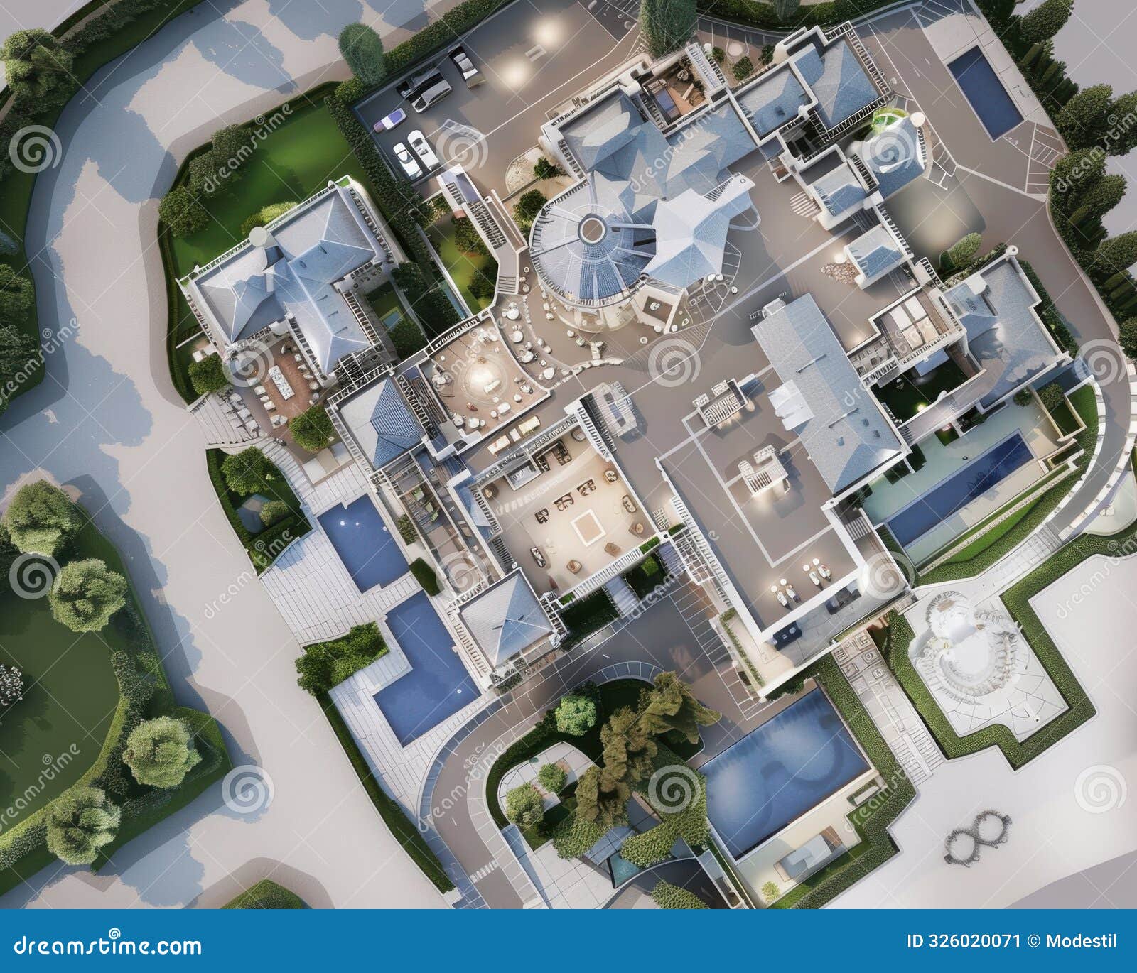 3d Generated Professional Photo of a Creative 3d Rendered Layout Plan ...