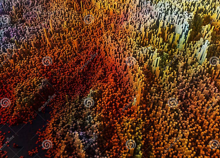 Beautiful 3D Graphics, 3D Synthetic Solid Graphics, Mountains Stock ...