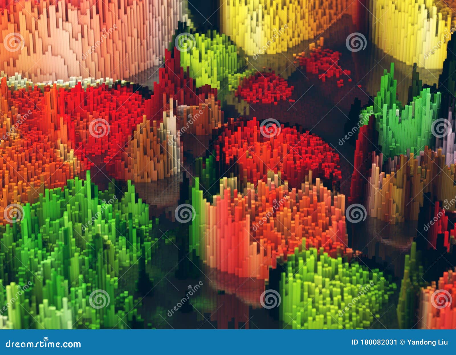 Beautiful 3D Graphics, 3D Synthetic Solid Graphics, Mountains Stock ...