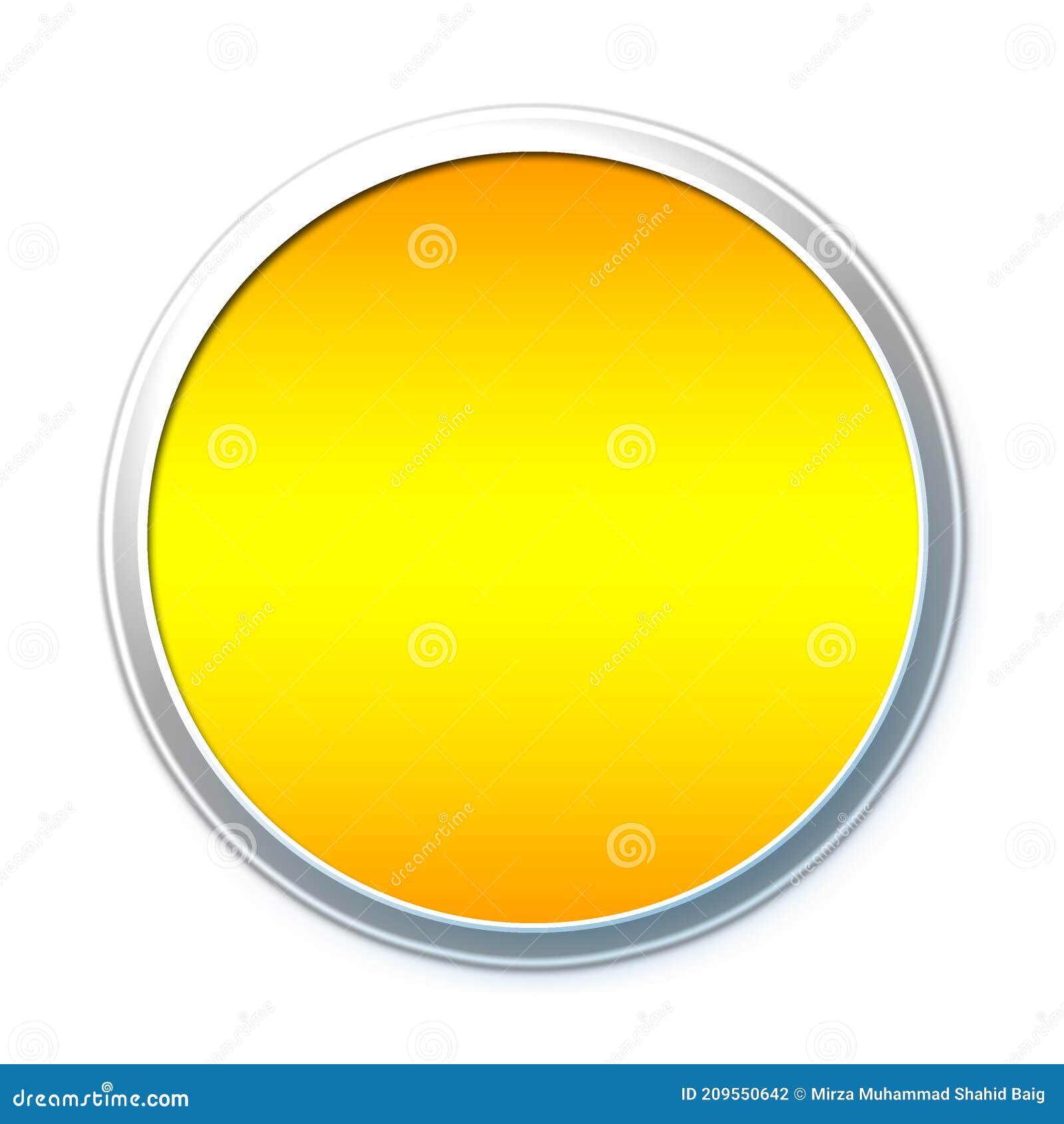 Beautiful 3d Round Shape Empty Glossy Button Set-3 Stock Illustration ...