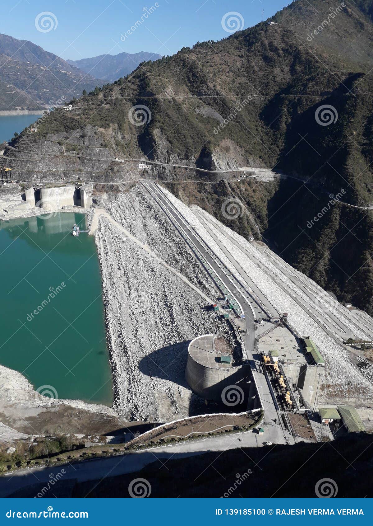 Tehari dam stock photo. Image of project, tehari, beautiful - 139185100
