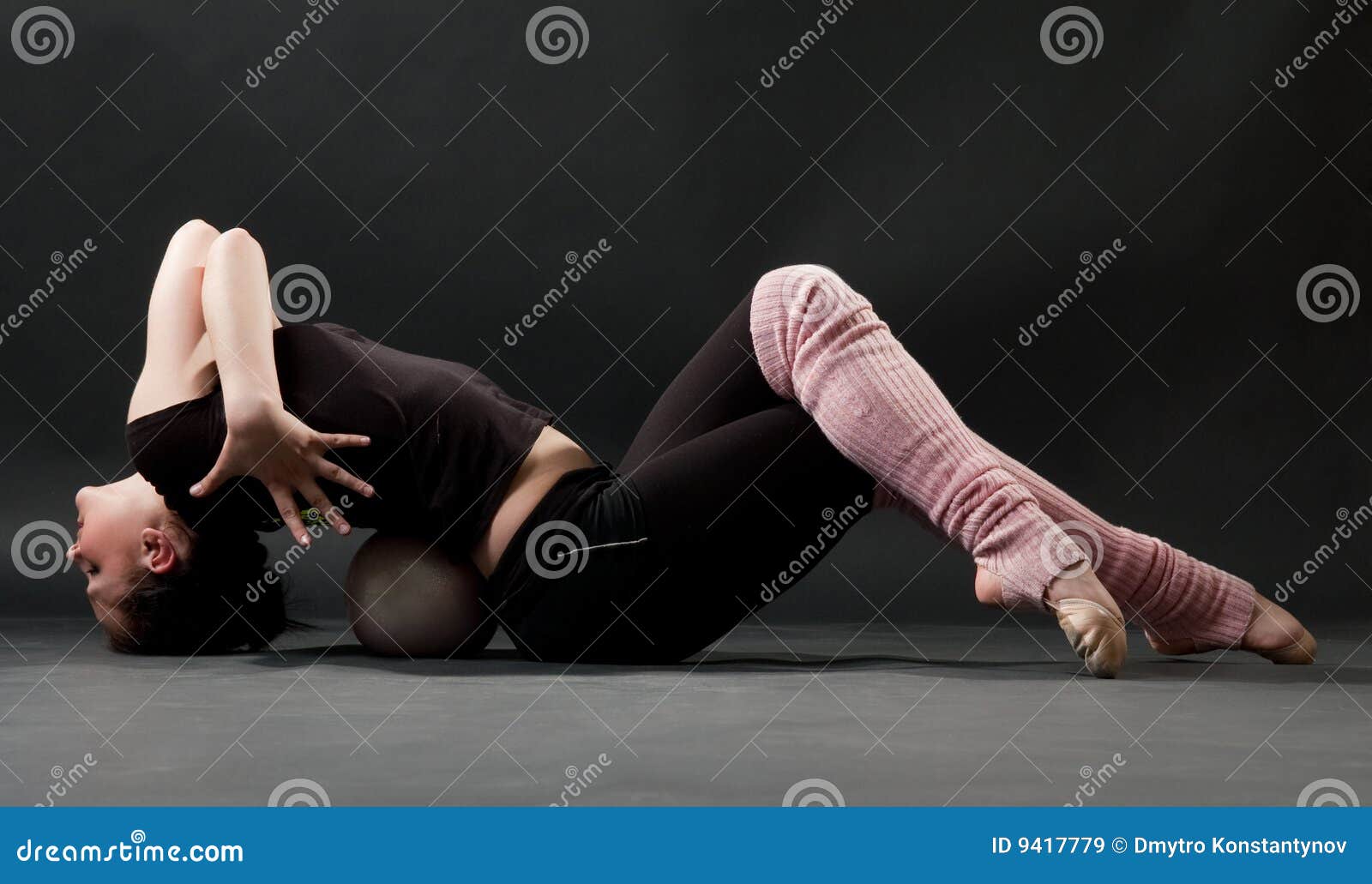 Beautiful dancer with ball stock image. Image of caucasian - 9417779