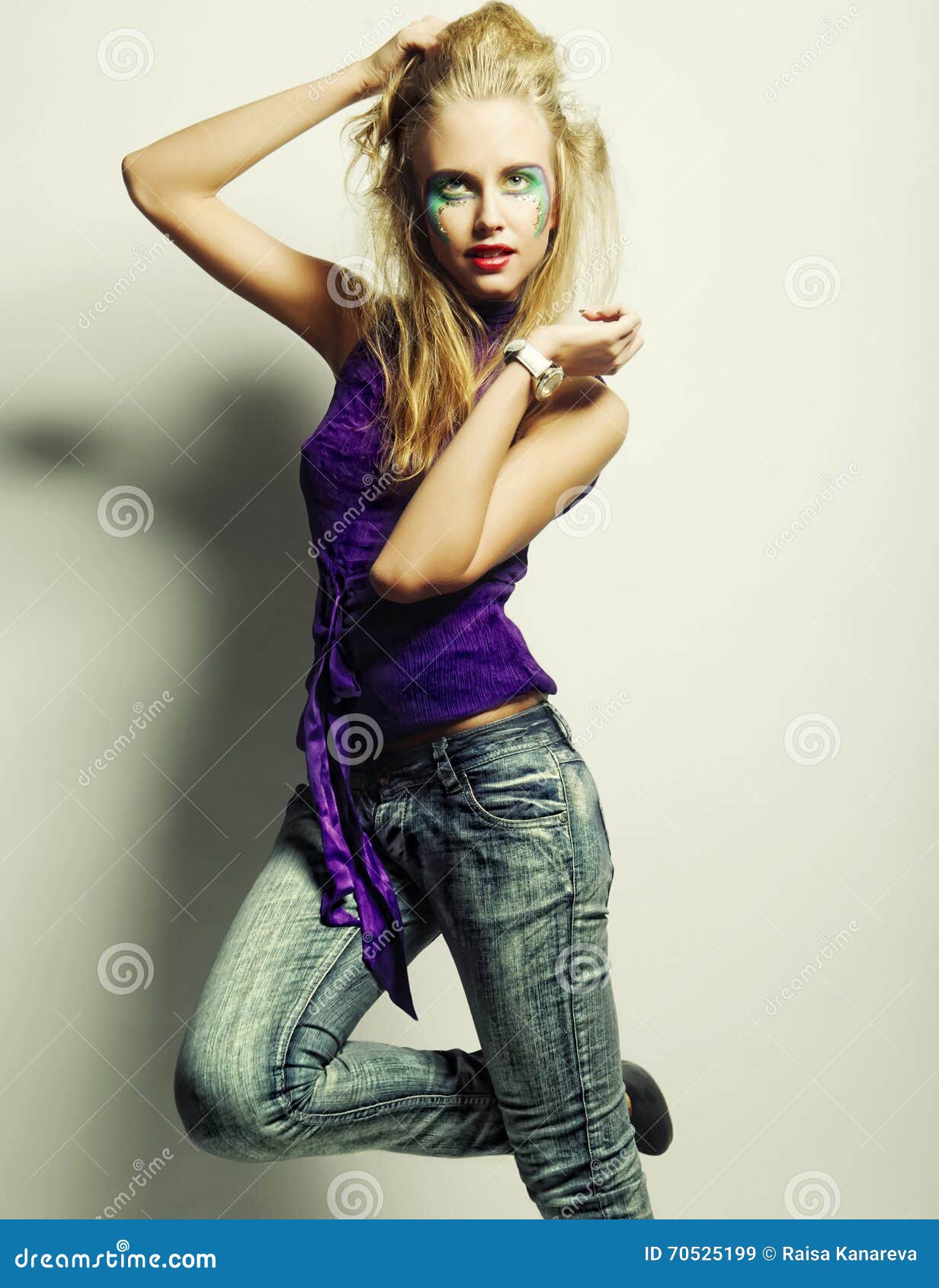 Beautiful dancing female. stock image. Image of motion - 70525199