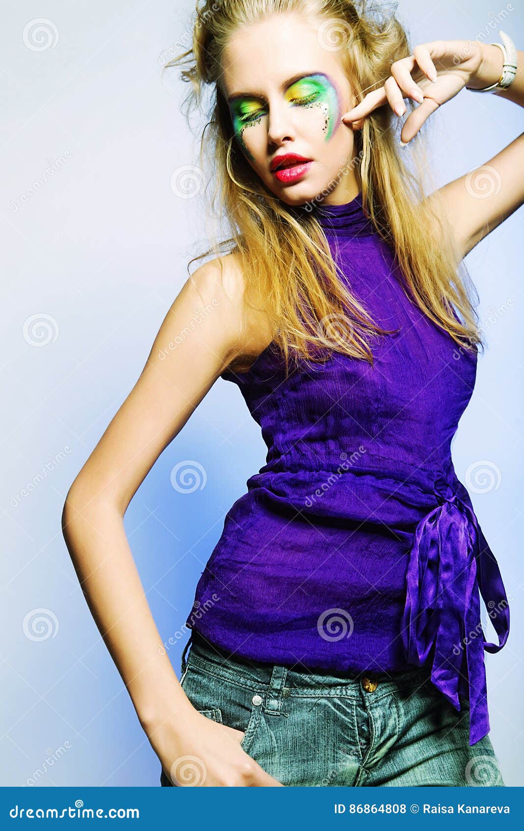 Beautiful dancing female. stock photo. Image of pretty - 86864808