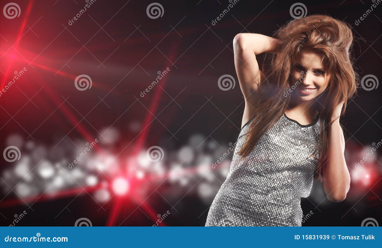 Beautiful dancing girl stock image. Image of club, lovely - 15831939