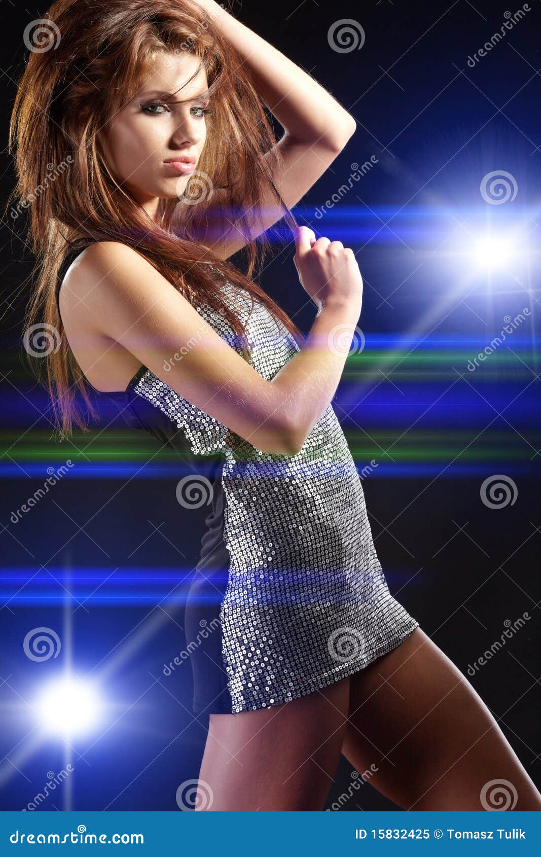 Beautiful dancing girl stock image. Image of dance, fashion - 15832425