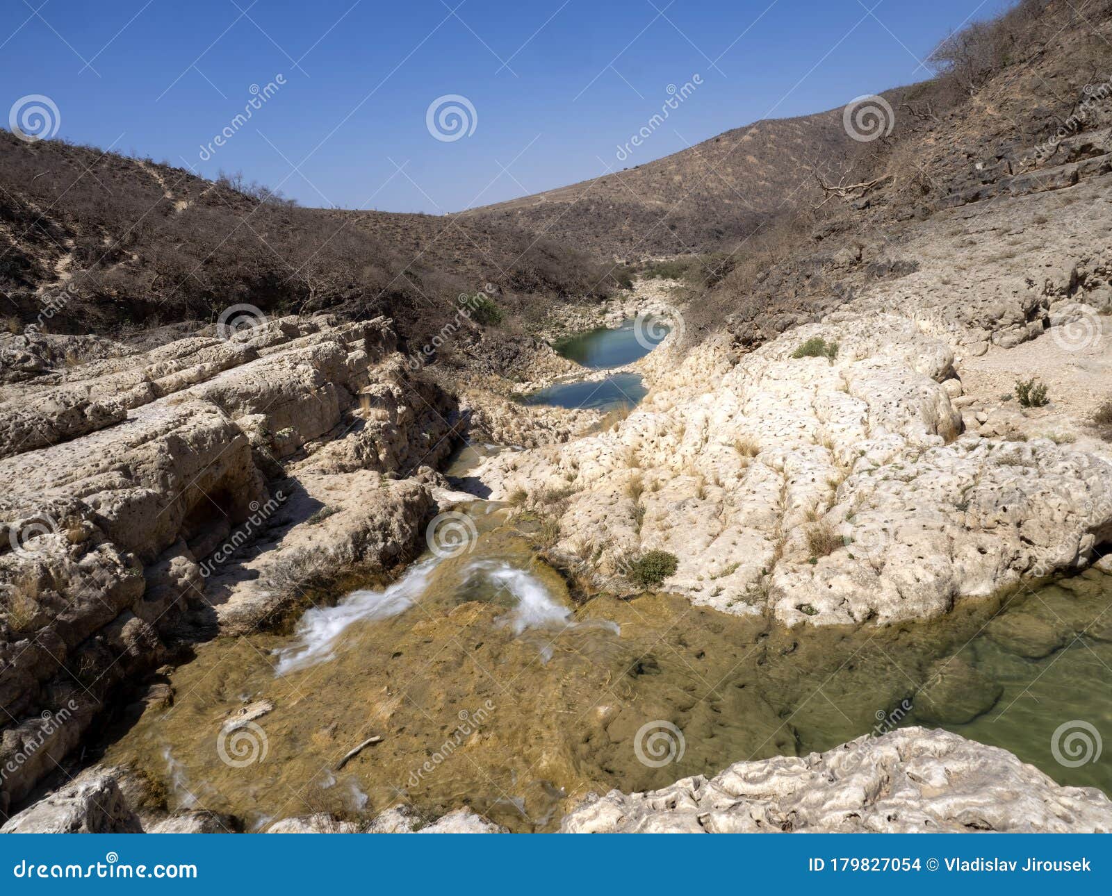 Beautiful Darbat Waterfall, Has Two Floors and Forms Several Lagoon ...