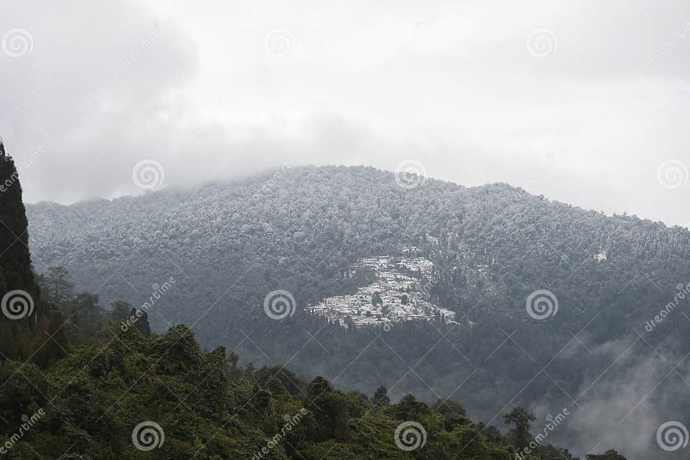 Beautiful Darjeeling - Snowfall Stock Photo - Image of darjeeling ...