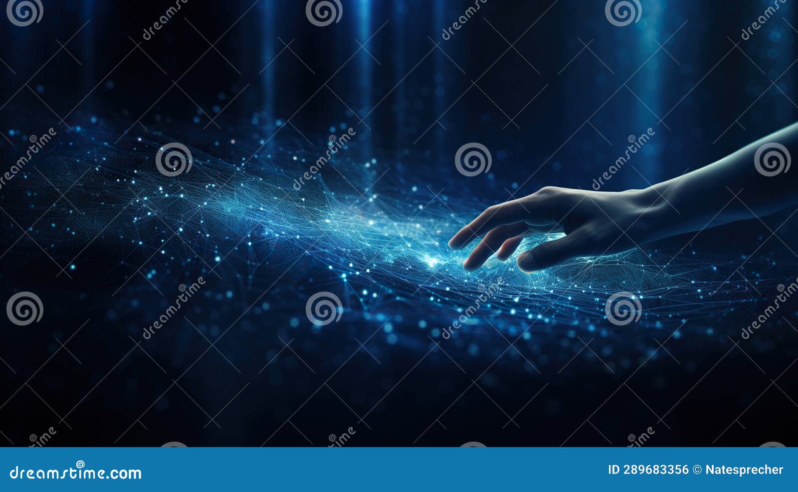 Beautiful Dark Data Concept, Technology, Internet, AI - AI Generated ...