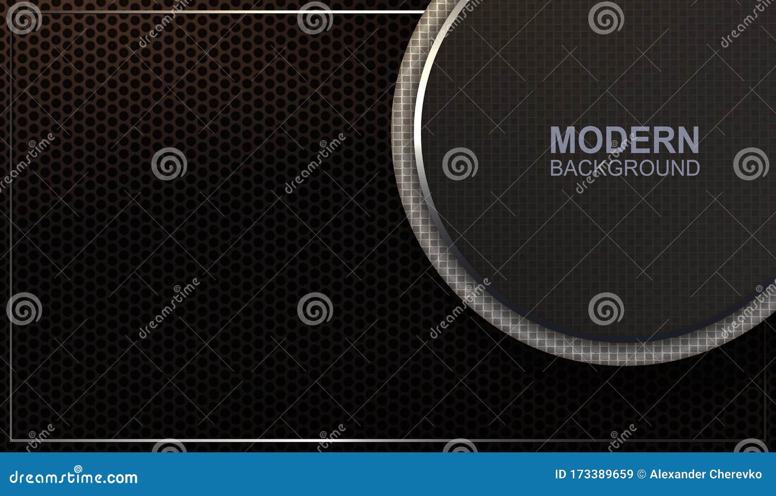 Beautiful Dark Texture Design with a Fine Mesh, Round Frame with a ...