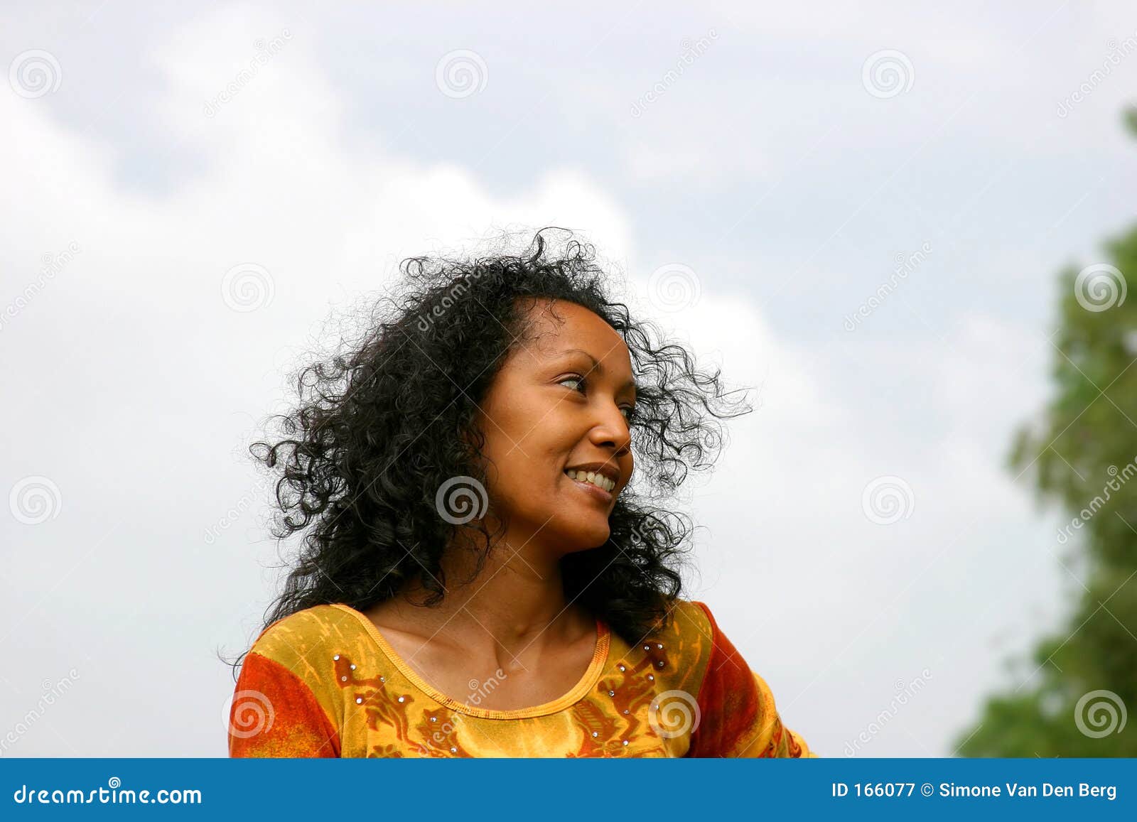 Beautiful Dark Woman Smiling Stock Image - Image of women, goodlooking ...