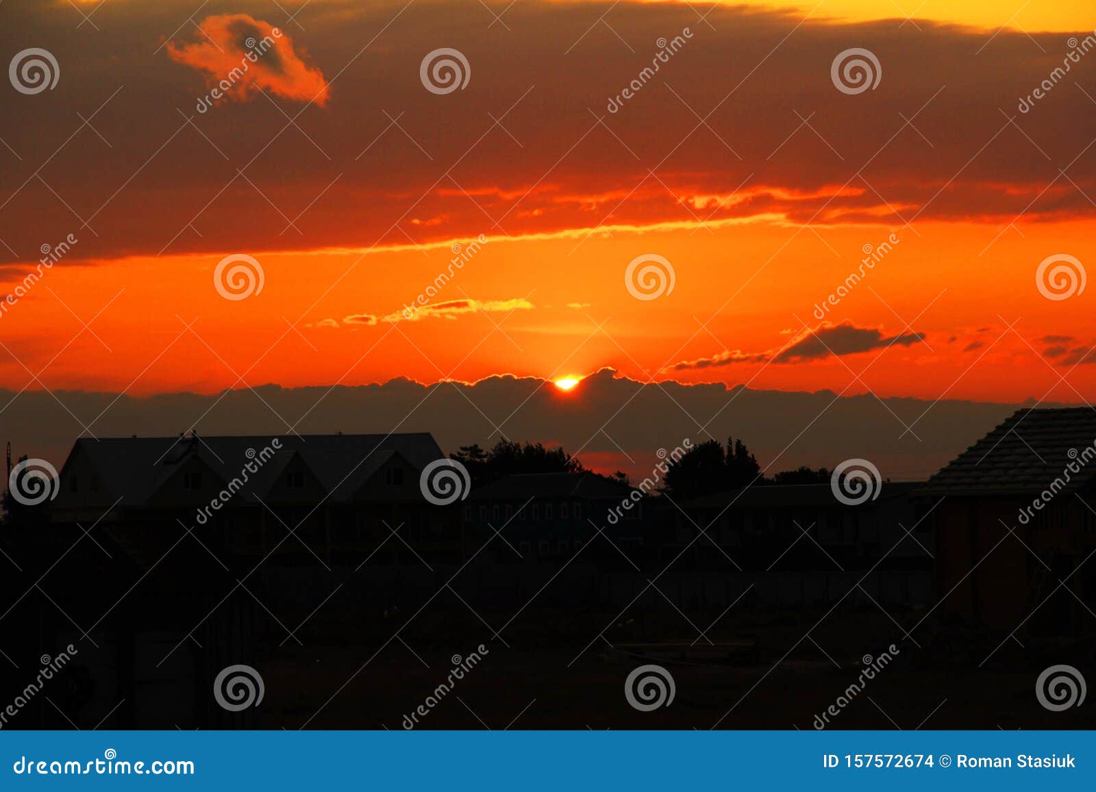 Beautiful Dawn. Bright Sky in the Morning Stock Photo - Image of blue ...