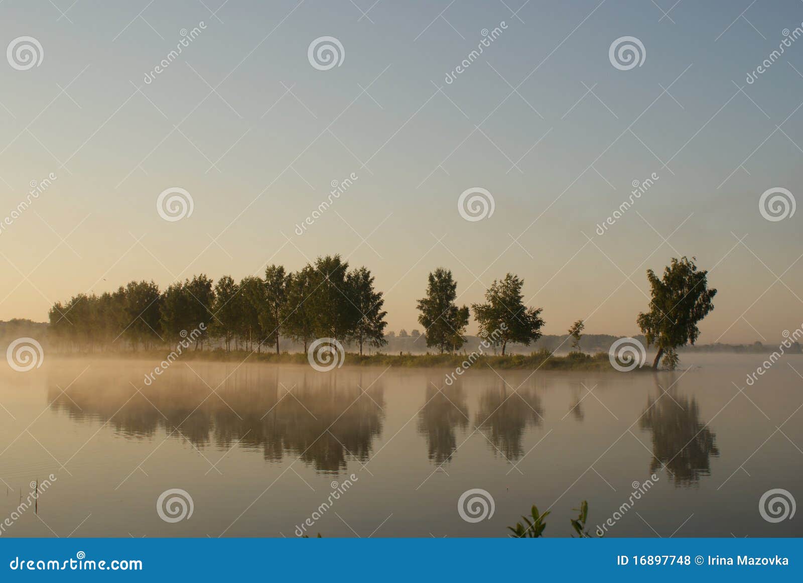 Beautiful dawn over lake stock photo. Image of land, blue - 16897748