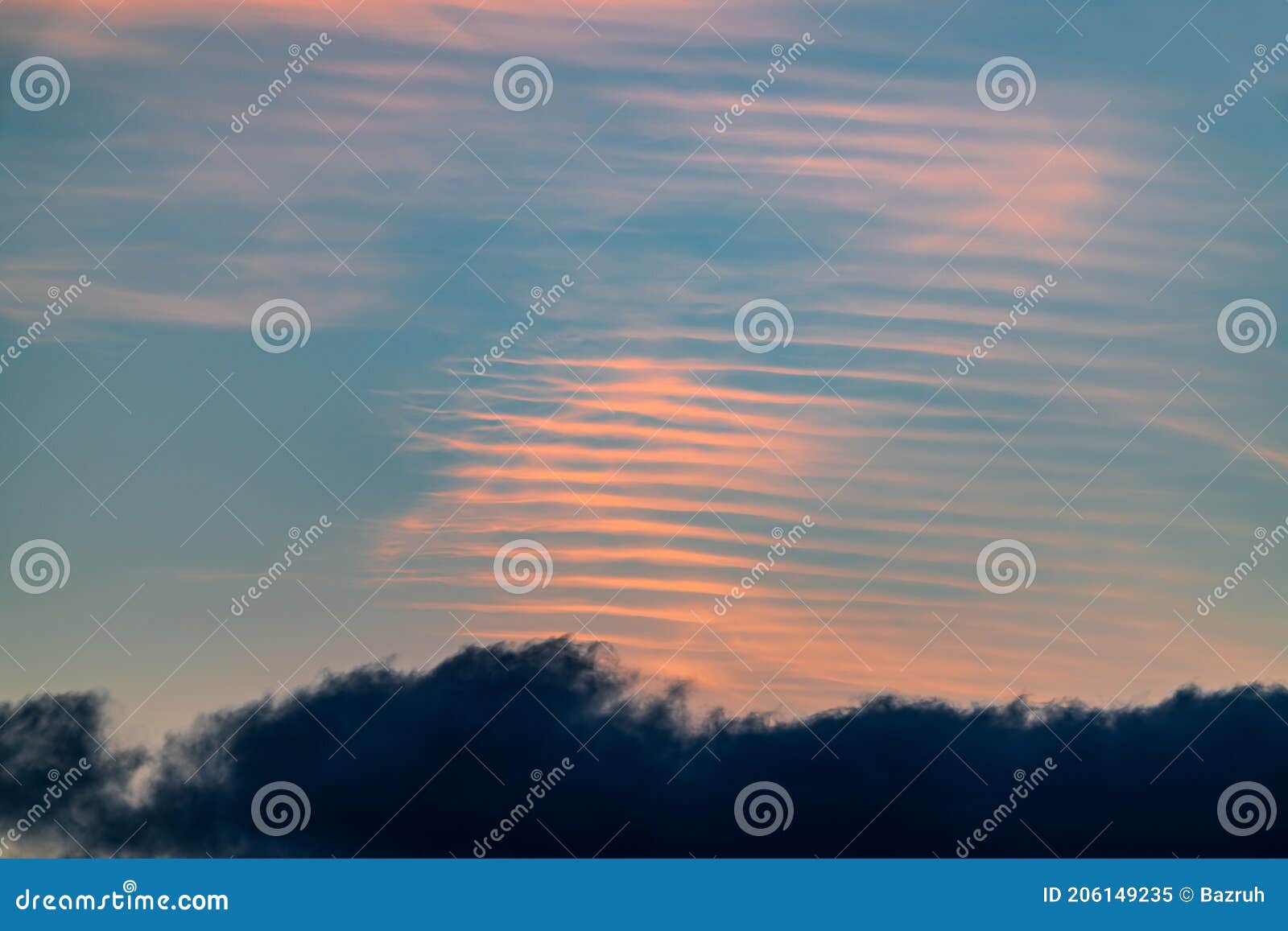 Beautiful Dawn Sky Background Stock Image - Image of cloudy, idyllic ...