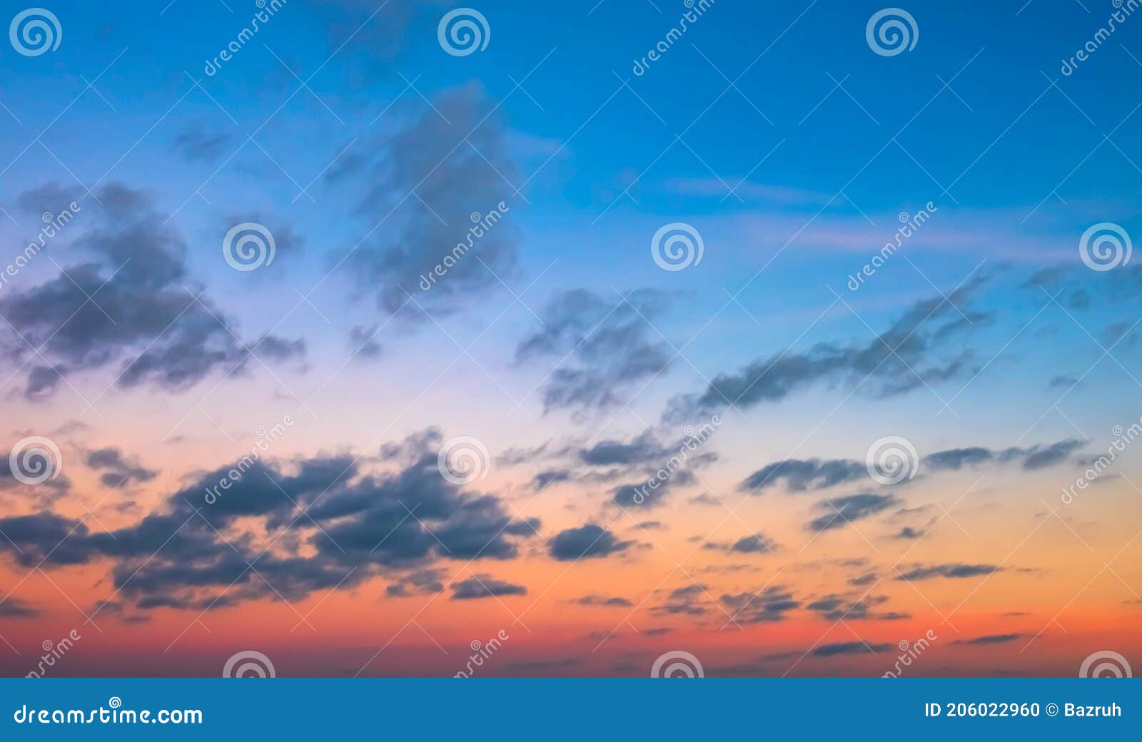 Beautiful Dawn Sky Background Stock Photo - Image of cumulus, freedom ...