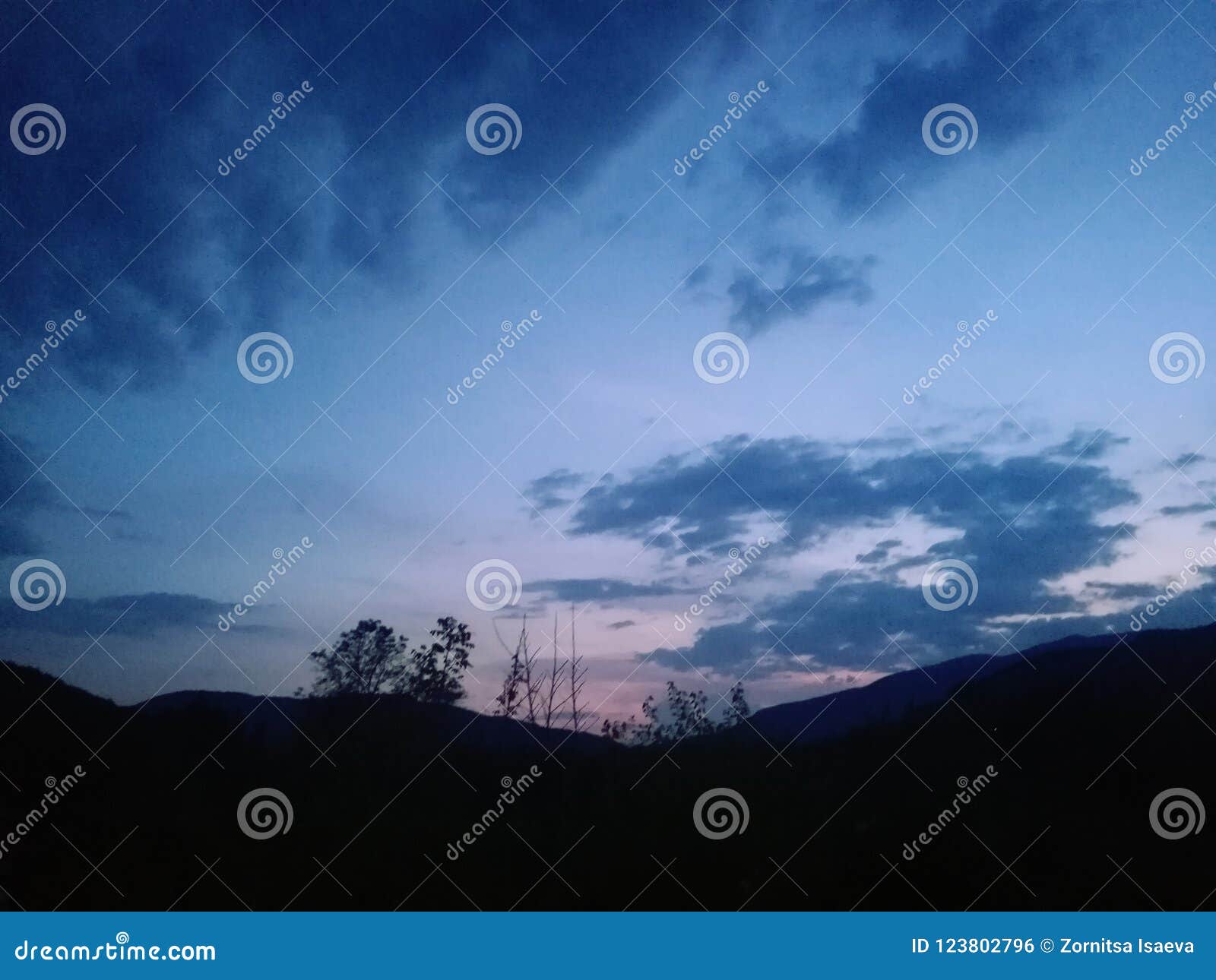 Beautiful dawn stock photo. Image of blue, dawn, beautiful - 123802796